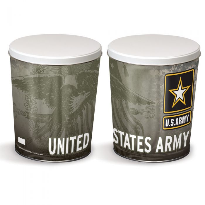 3.5 Gallon United States Army Popcorn Tin – Outer Banks Popcorn Shoppe
