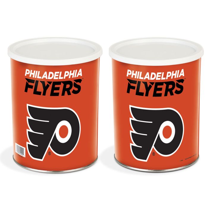 1 Gallon Philadelphia Flyers Tin – Outer Banks Popcorn Shoppe