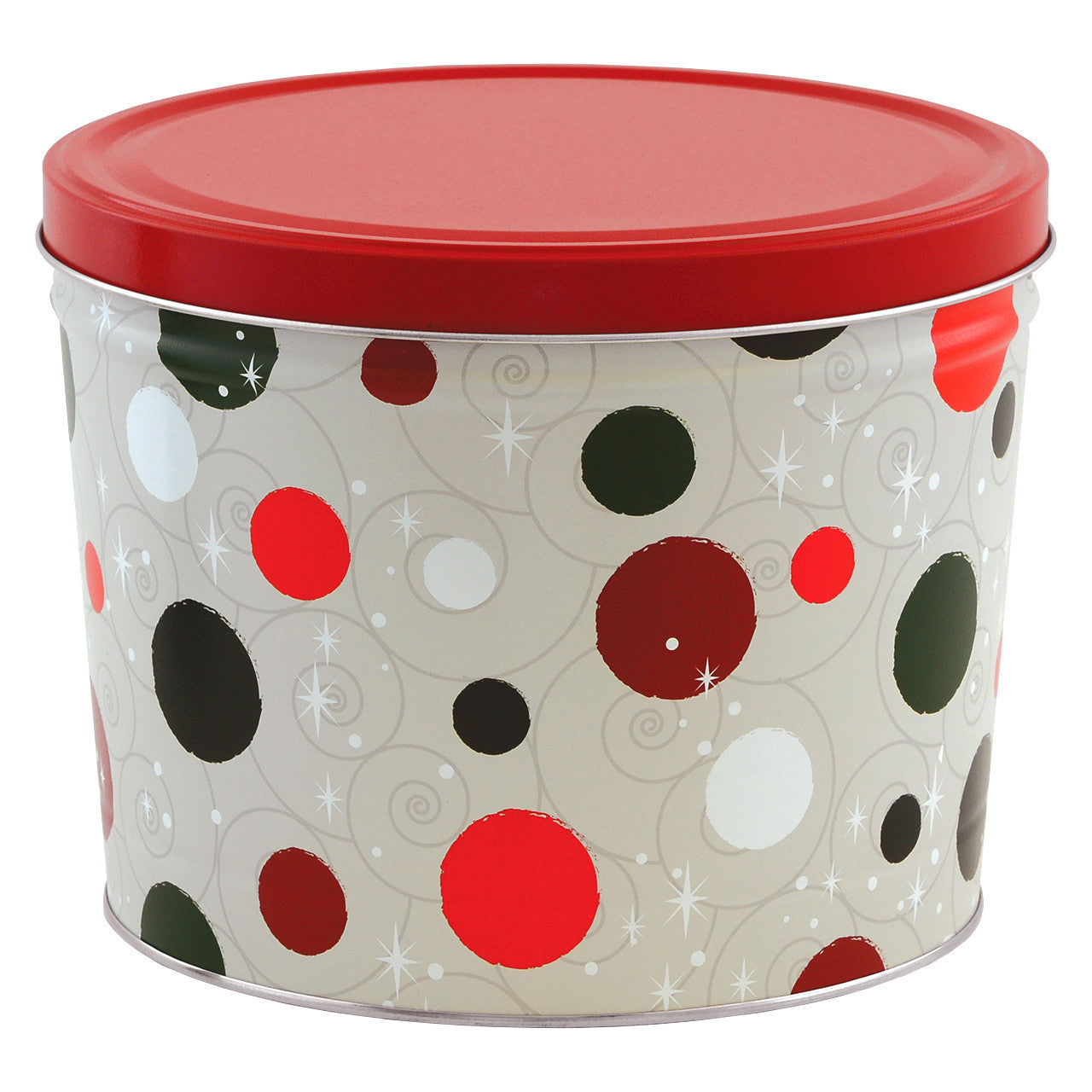 2 Gallon Jolly Dots Tin – Outer Banks Popcorn Shoppe