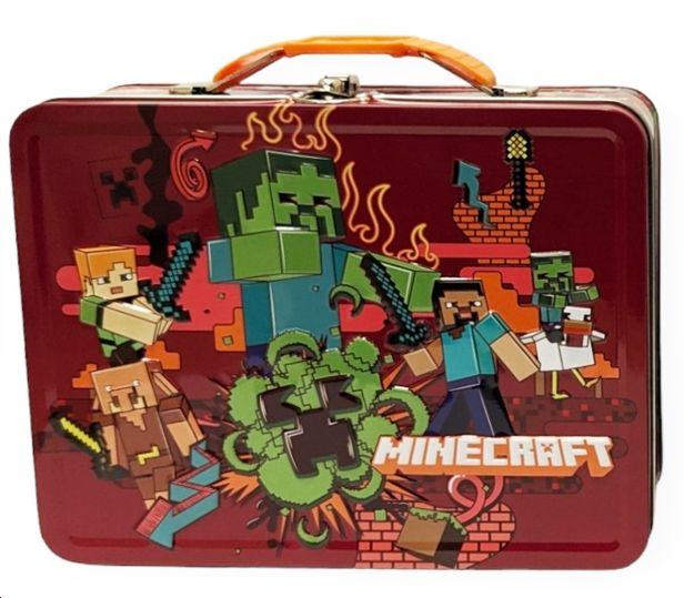 Minecraft Red Lunchbox – Outer Banks Popcorn Shoppe