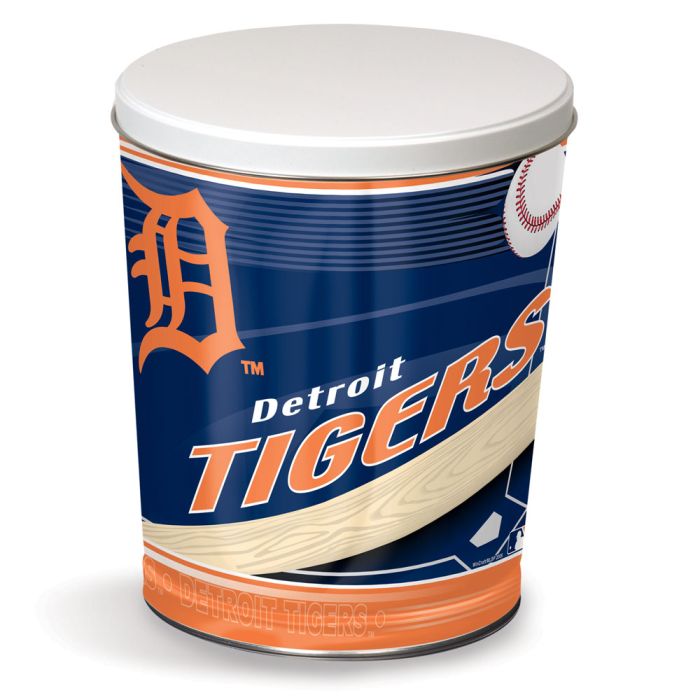 3.5 Gallon Detroit Tigers Popcorn Tin – Outer Banks Popcorn Shoppe